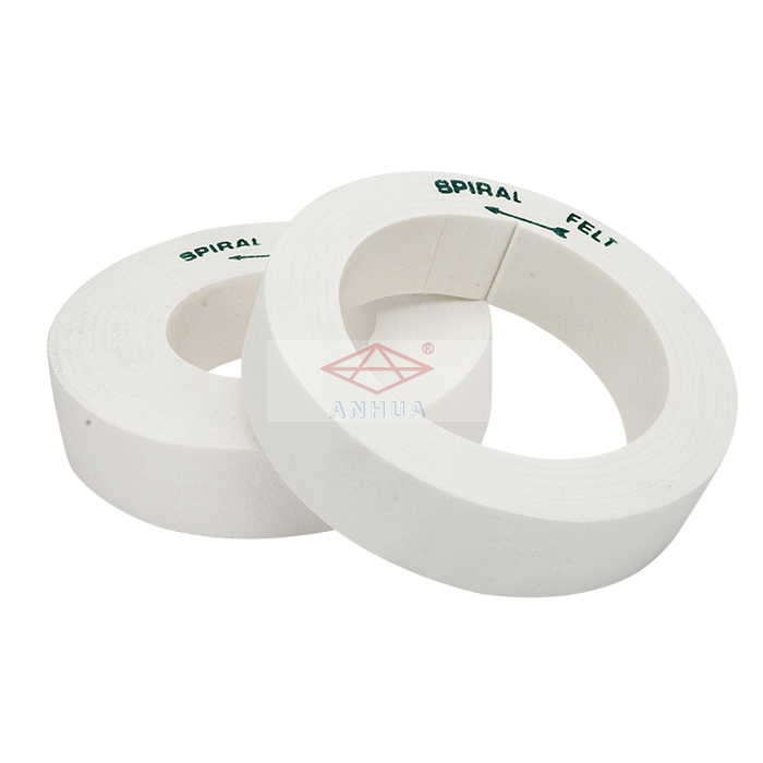 Spiral Felt Wheel (Upgraded,Green Arrow) 185*35*115（Bore）,Spiral Felt ...